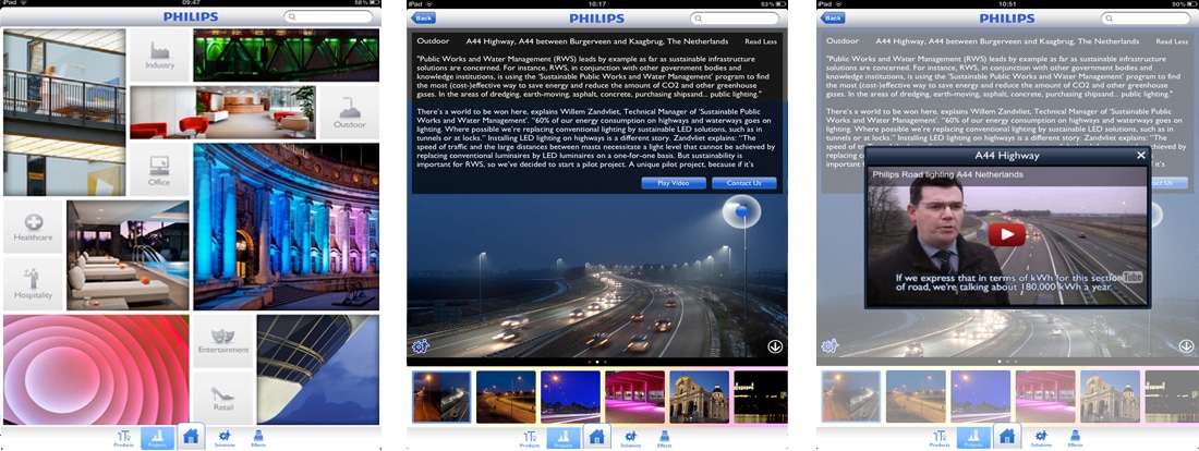 App Philips Lighting Hub para iPad - Navasola